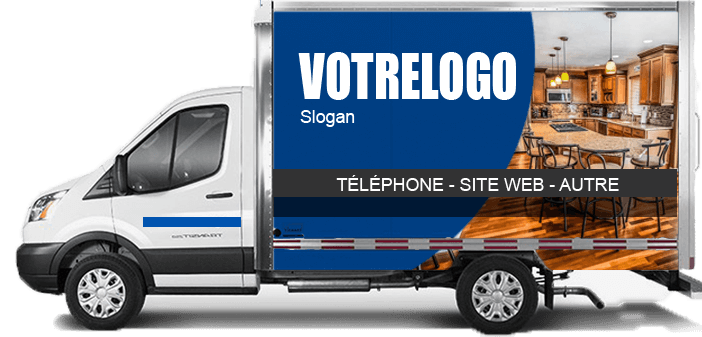 Wrapping Camion de Livraison - Lettrage Cube | LettrageLaval